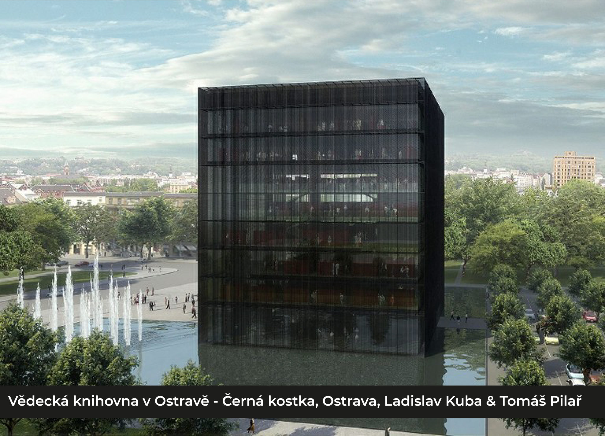 Vědecká knihovna v Ostravě „černá kostka“ – architectureweek.cz